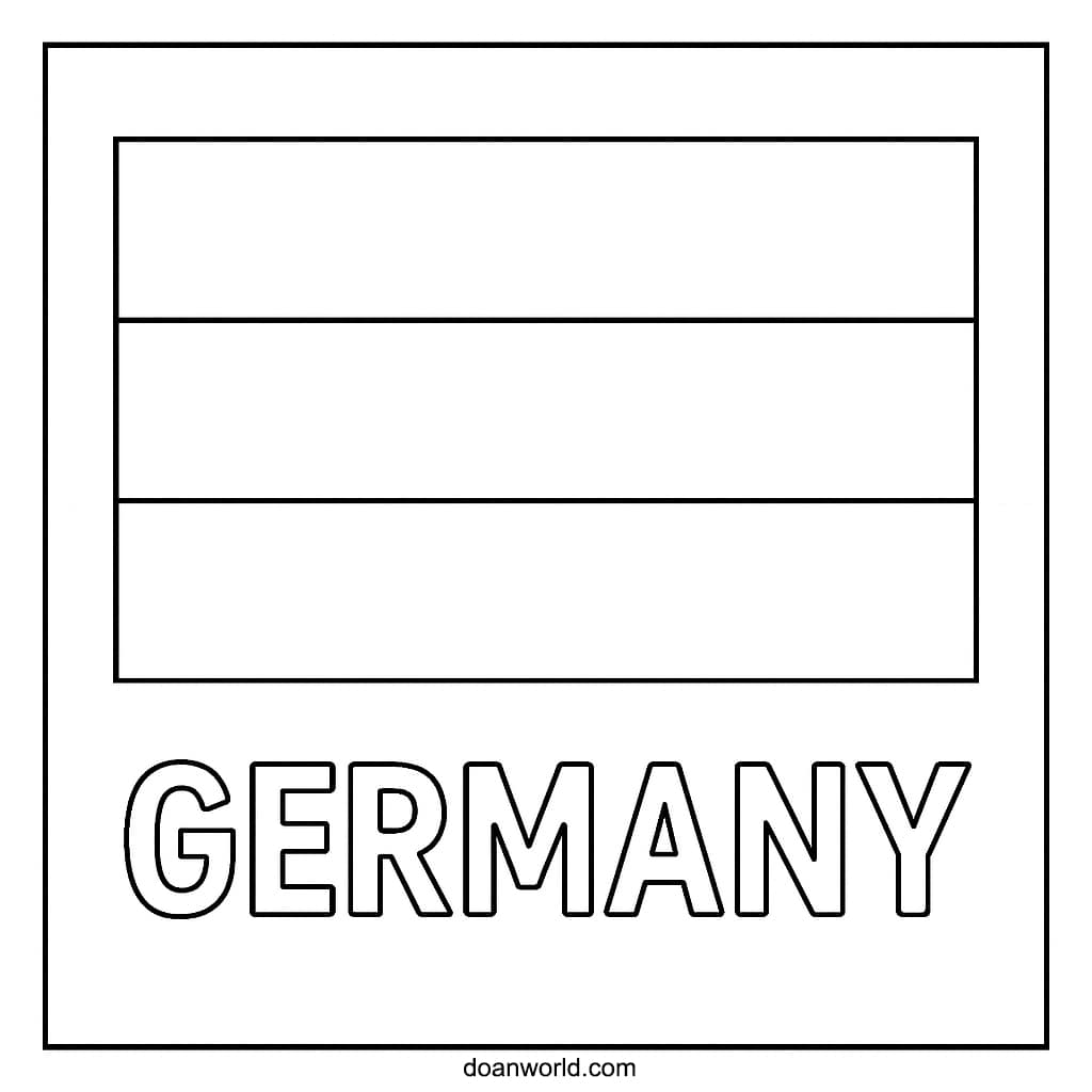 🇩🇪German Flag Coloring Page/ Meaning of the German Flag Colors ...