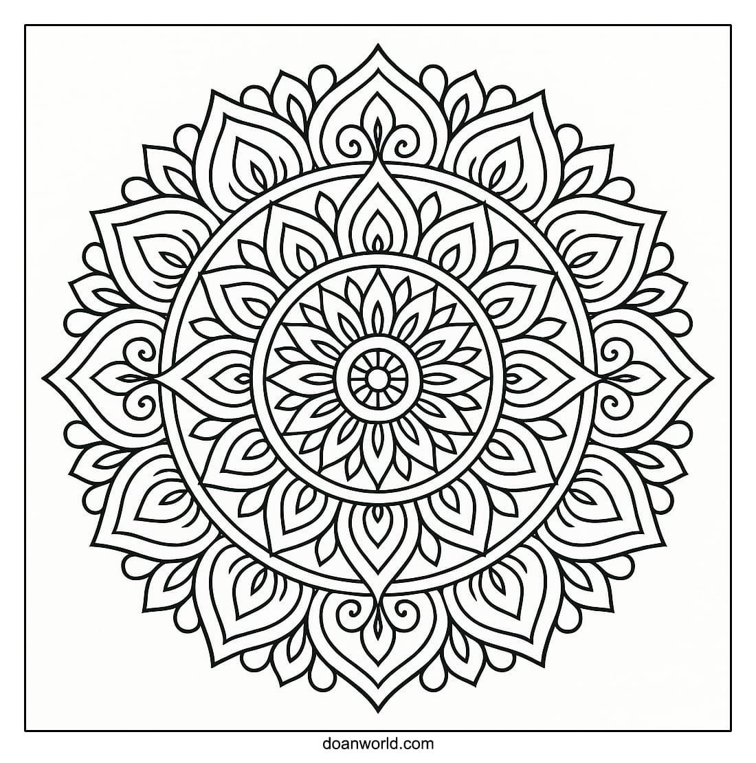 💠Mandala Coloring Page/ Mandala Coloring and Its Meditative Benefits ...
